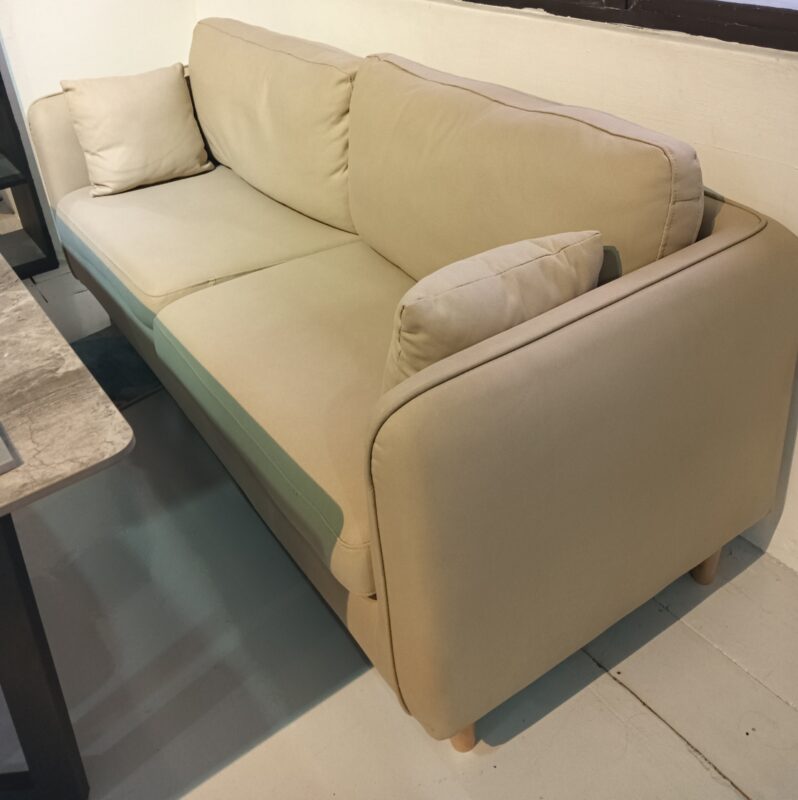 Iwaki Sofa, 2 Seater Length 180cm in Tech Fabric Camel Color, (DISPLAY ...